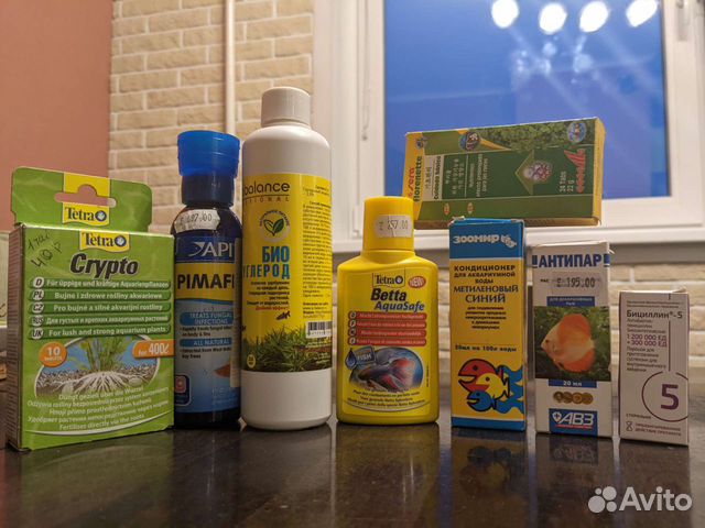 Корм, лекарства, химия для аквариума