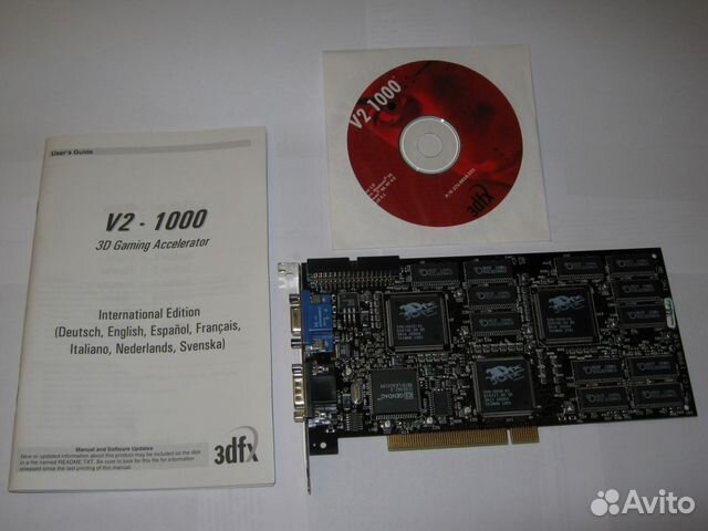 3DFX Voodoo V2 1000 12Mb REV A (двухстор. память) купить в Москве ...